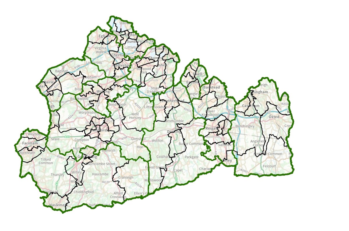 Have your say on a new political map for Surrey County Council | Surrey ...