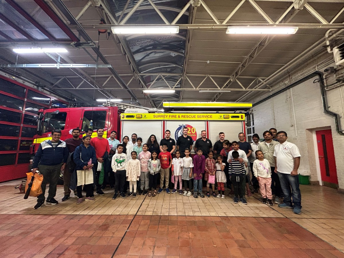 Surrey Fire and Rescue Service Welcomes Redhill Shakha for Raksha ...
