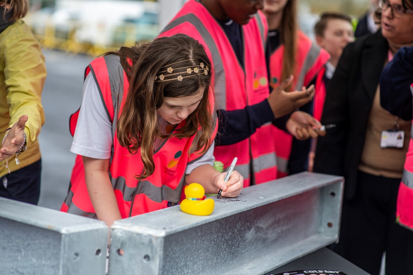 Hopescourt School pupils mark major construction milestone at new ...