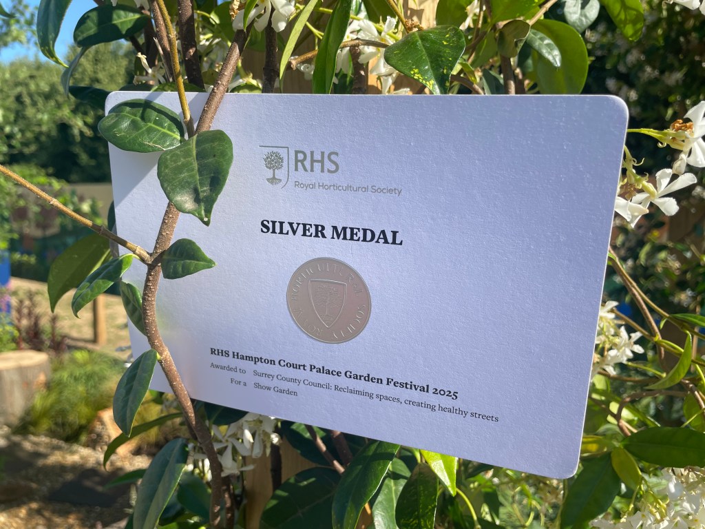 RHS show garden wins silver medal for showing alternative green uses ...